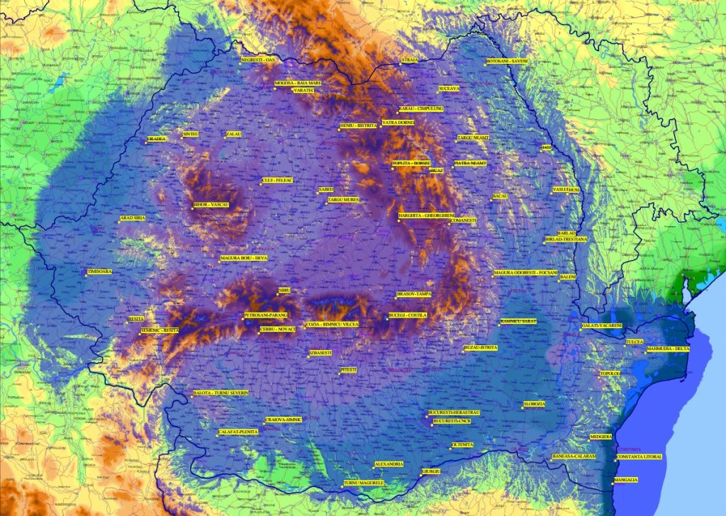 Harta semnalului tv digital terestru în România – dvbnews.ro | Portal ...